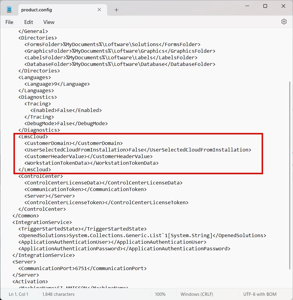 Cannot run Loftware programs after your Loftware Cloud account was removed