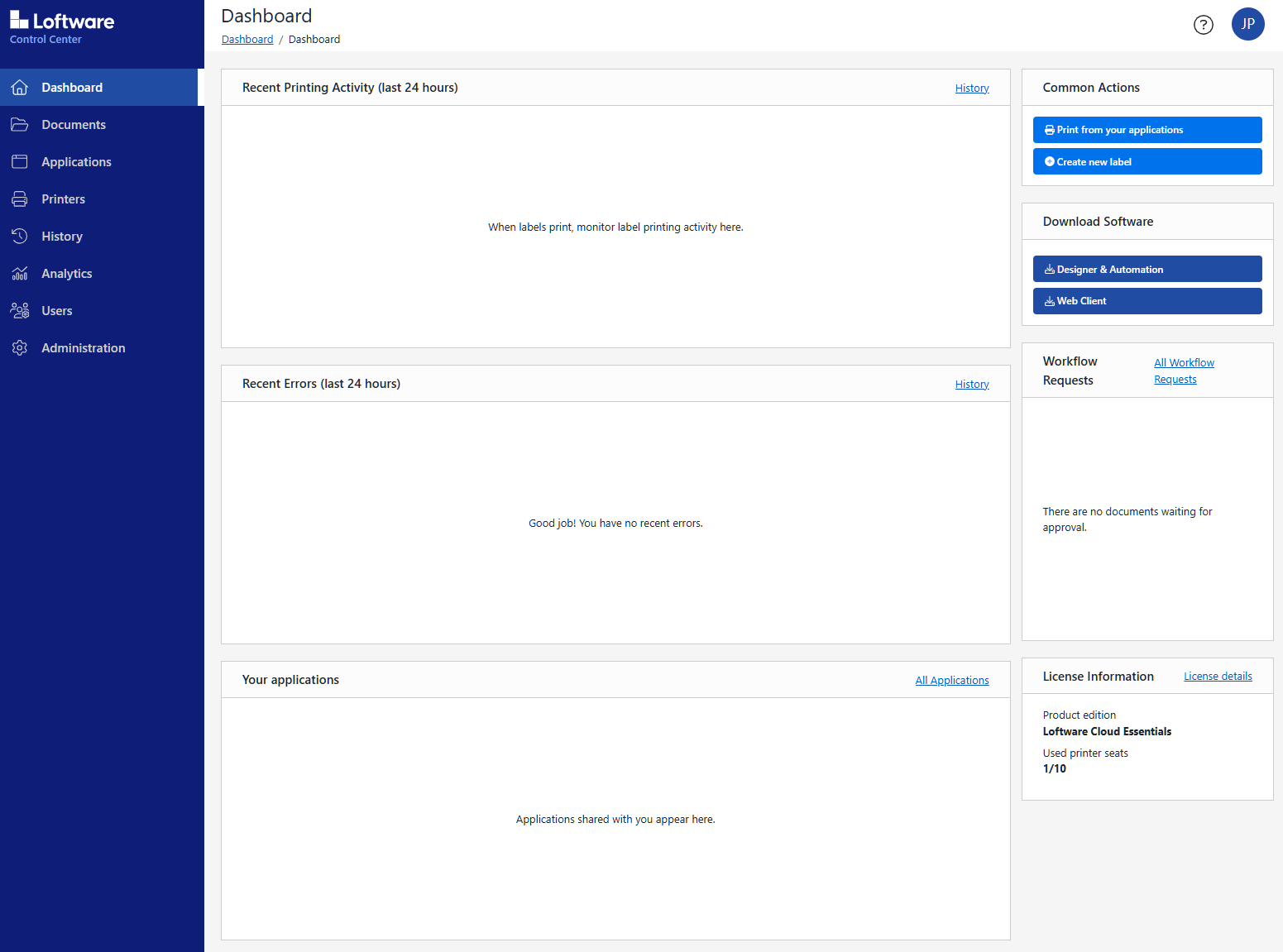 Attivare Cloud Essentials