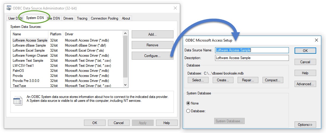 How to Change the Data Type of an ODBC Text File Data Source