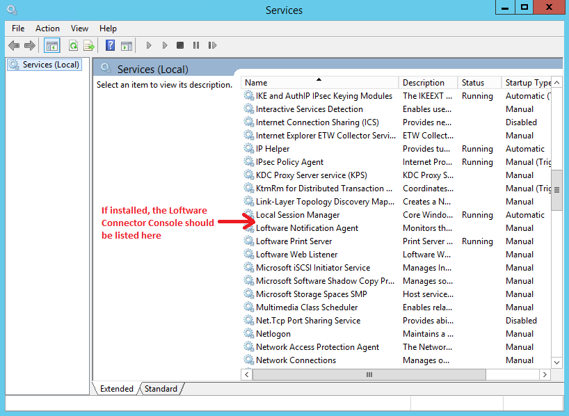Loftware Oracle Connector Service Not Available After Installing Loftware Oracle Connector