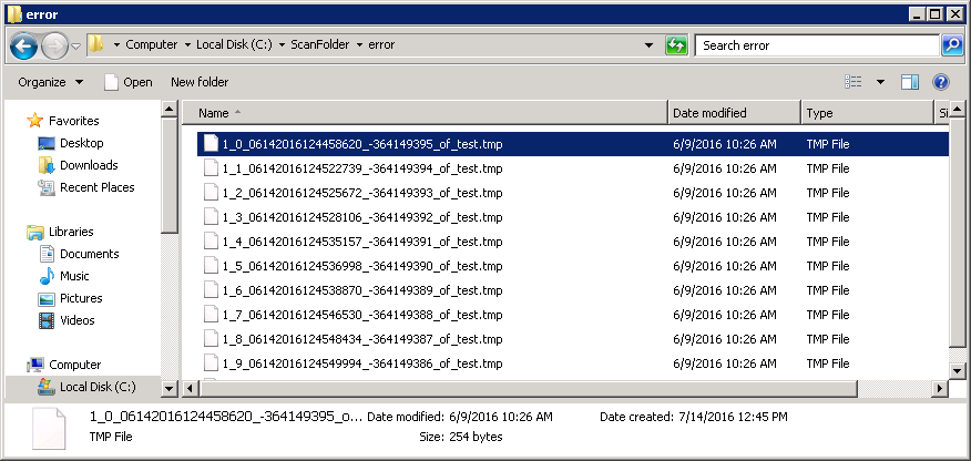 Loftware Universal Connector Has Many Tmp Files In The Scan Paths 6720