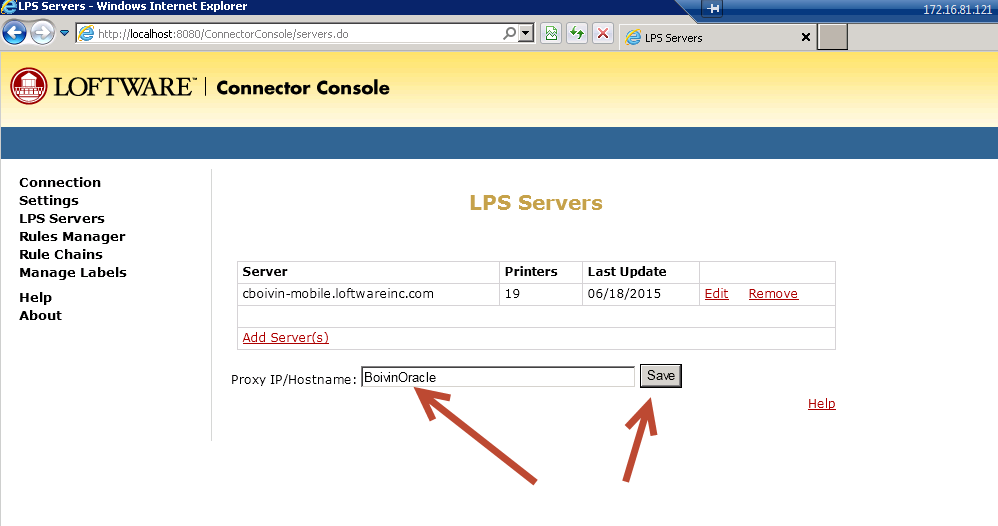 Updating The Load Balancer Name In The Oracle Connector 