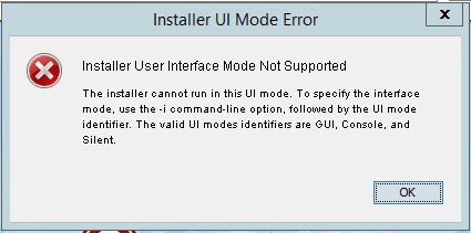 Getting "Installer UI Mode Error" When Installing the Loftware ...