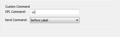 Custom Command Format For Datamax Family Driver (DPL)